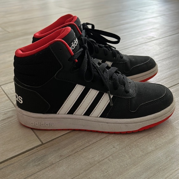adidas | Shoes | Adidas Kids Size 3 Mid Basketball Shoe | Poshmark